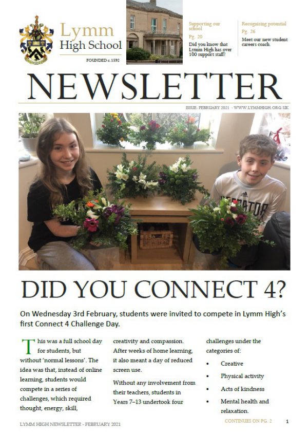 School Newsletter – Lymm High School