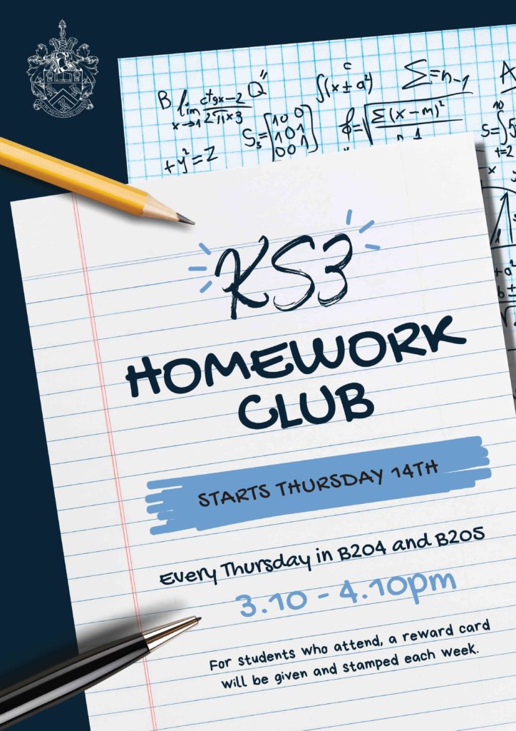 KS3 Homework Club – Lymm High School